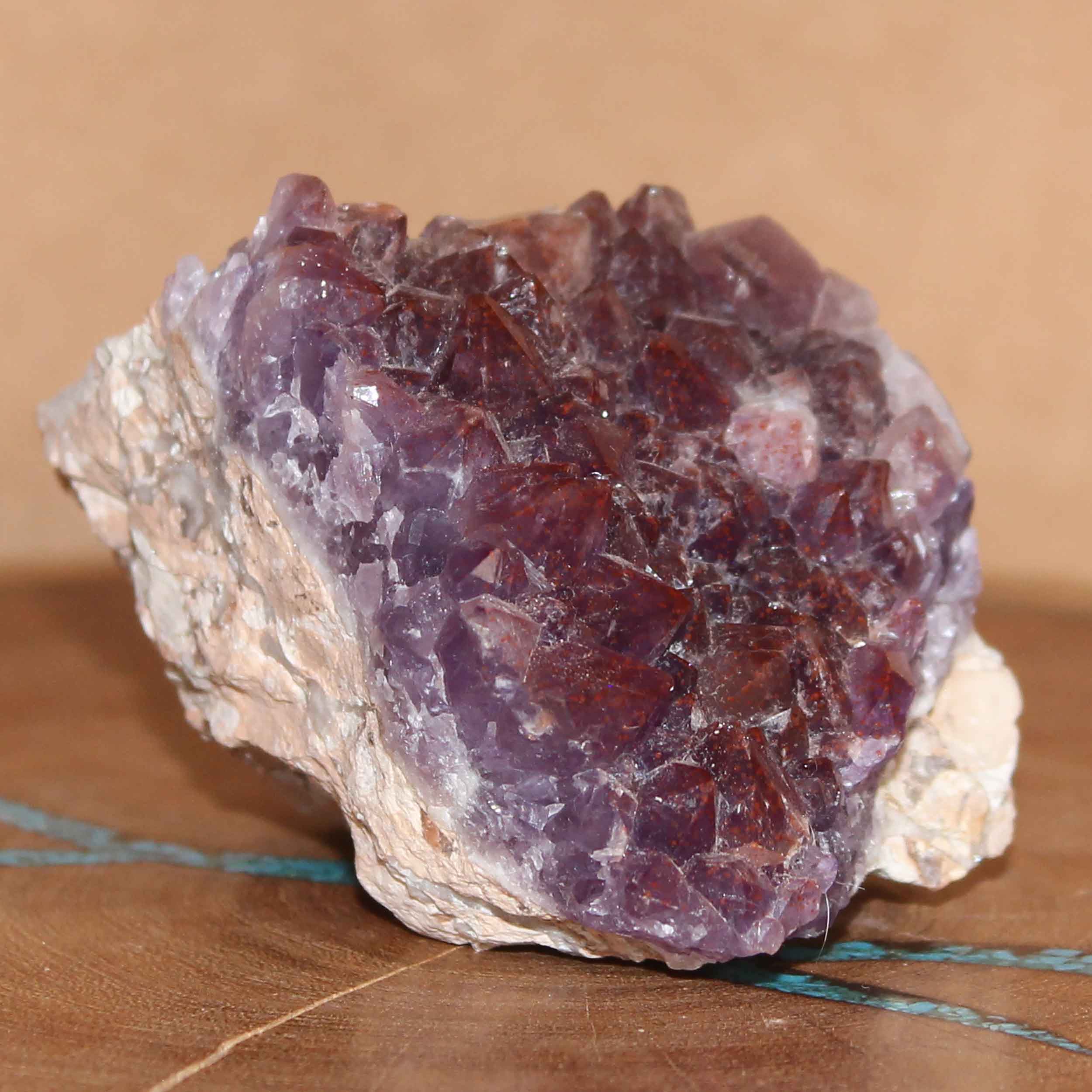 Thunder Bay Canadian Amethyst - Rust Red Gemstone